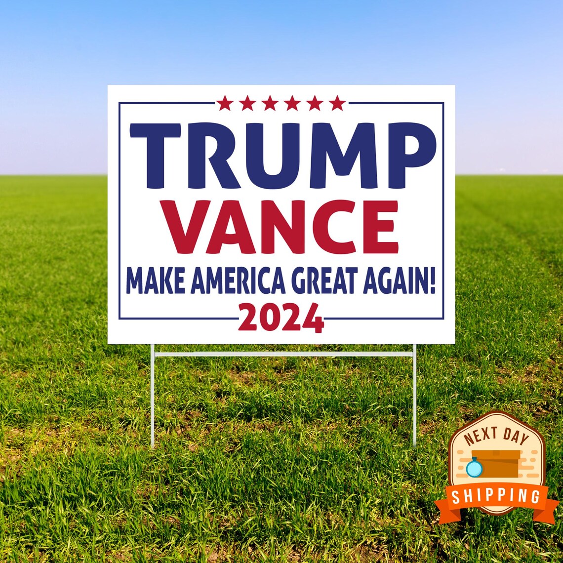 Trump Vance Yard Sign, Donald Trump, Yard Signs, Vote Trump, Election ...