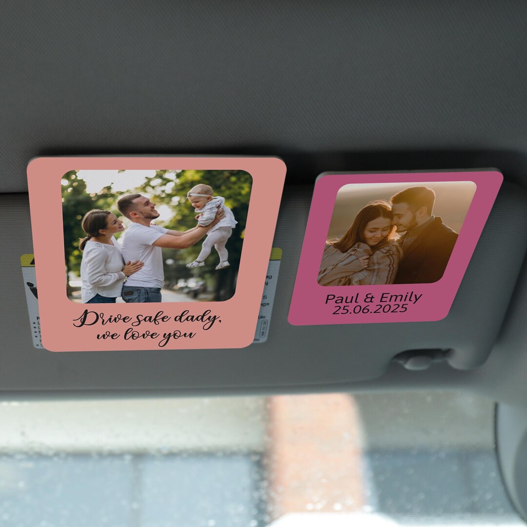 Custom Photo Sun Visor, Drive Safe Gift, Custom Gift, Car Decor, Gift ...