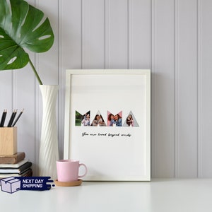 Custom MAMA Photo Collage, MAMA Photo Frame, Personalized Mama Frame ...
