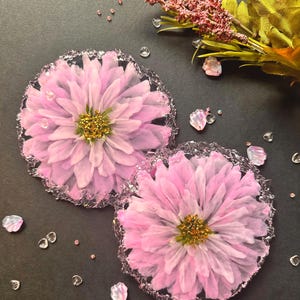 Epoxy Resin Dahlia Flower Coaster Video Tutorial: DIY Blooming Flower ...