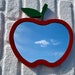 Apple Mirror - Wall Mirrors - Kids Room Wall Mirror - Kitchen Wall ...