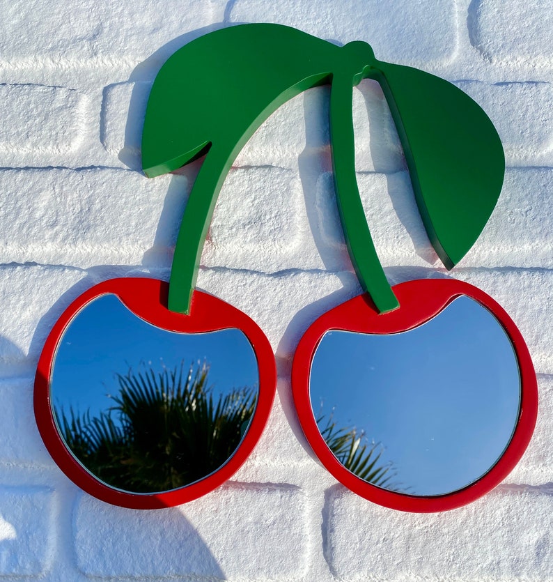 Cherry Mirror Wall Mirrors Kids Room Wall Mirror Kitchen Wall Mirror ...