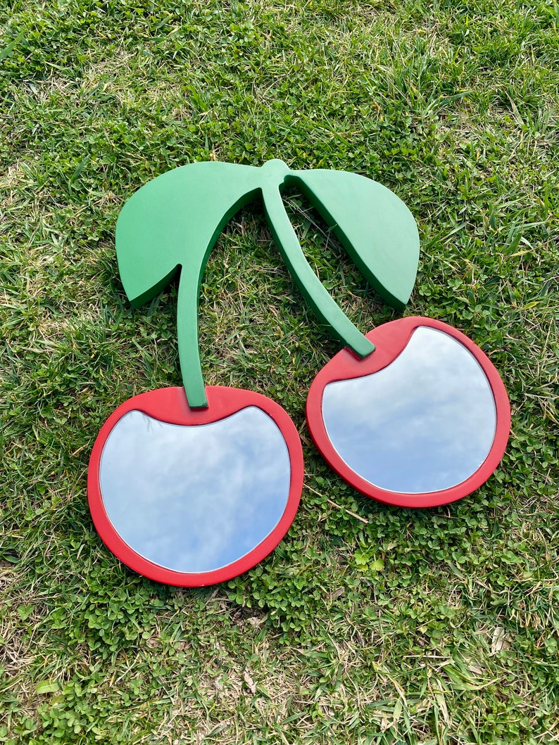 Cherry Mirror - Wall Mirrors - Kids Room Wall Mirror - Kitchen Wall ...