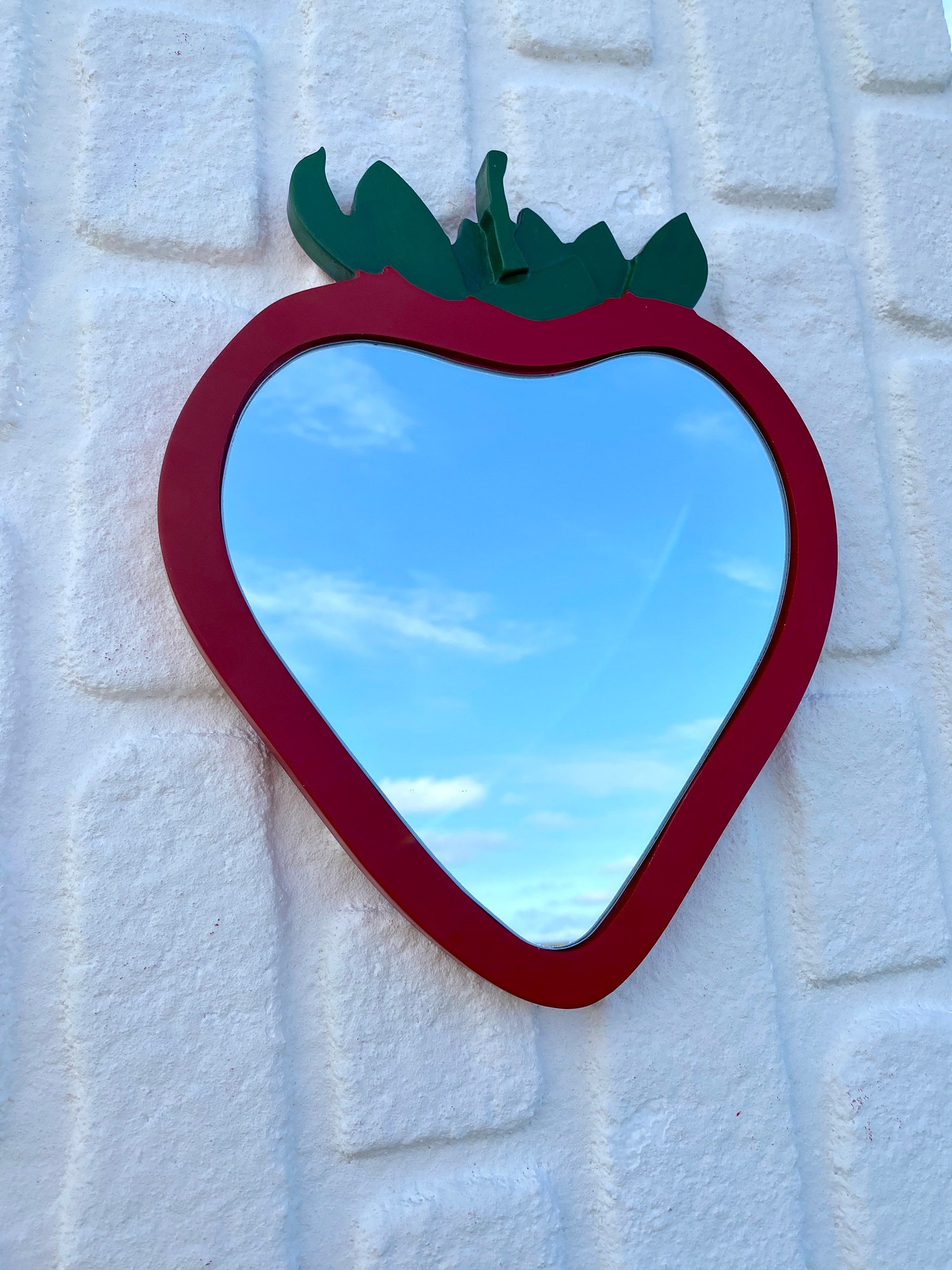 Strawberry Mirror Wall Mirrors Kids Room Wall Mirror Kitchen Wall ...