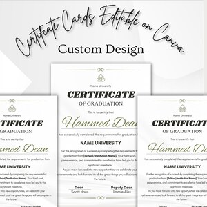 Digital Graduation Certificate Template Download PDF Format ...