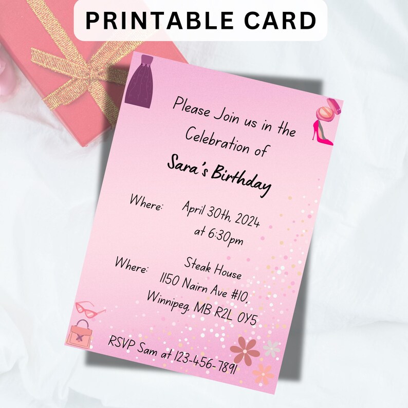 DIY Kids Party Einvite Playful Design Invite Template Fun Celebration ...
