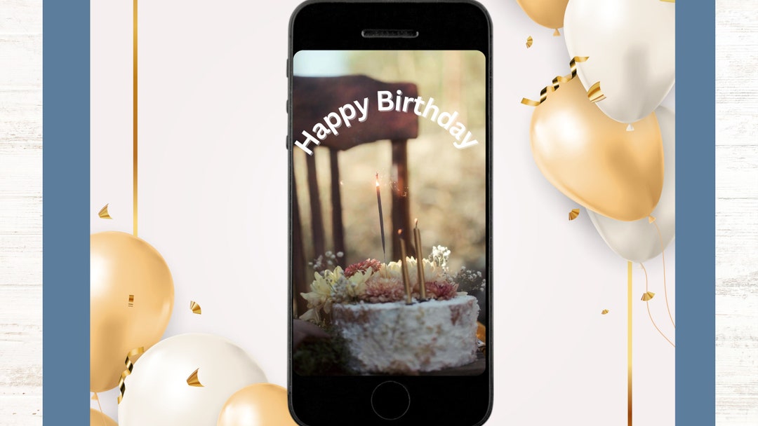 Birthday Video Card Virtual Birthday Instant Birthday Animated Ecard ...
