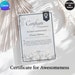 Digital Certificate Template Floral Design Award Certificate ...