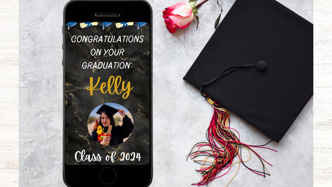 Personalized Graduation E-card Customizable Design and Message - Etsy