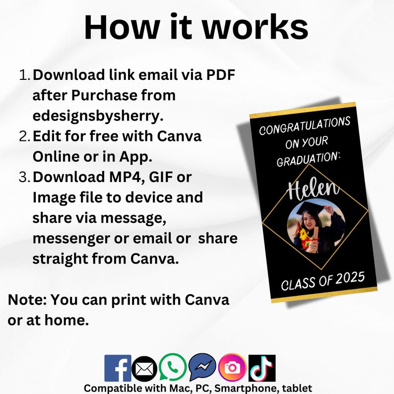 2025 Custom Graduation Ecard Grad Celebration Greeting Student Congrats ...