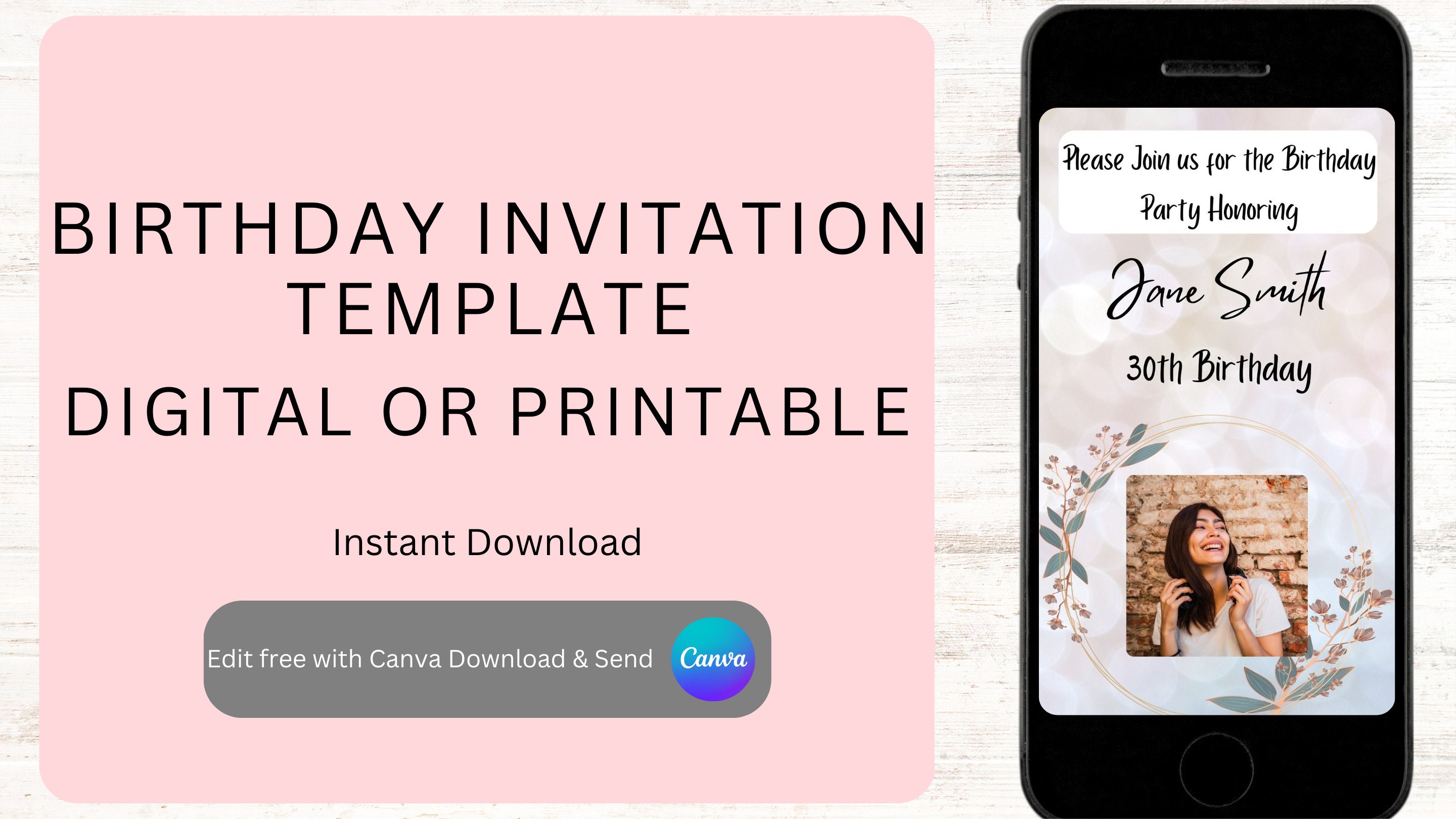Celebration Invites DIY Birthday Card Party Invitations Deluxe E-card ...