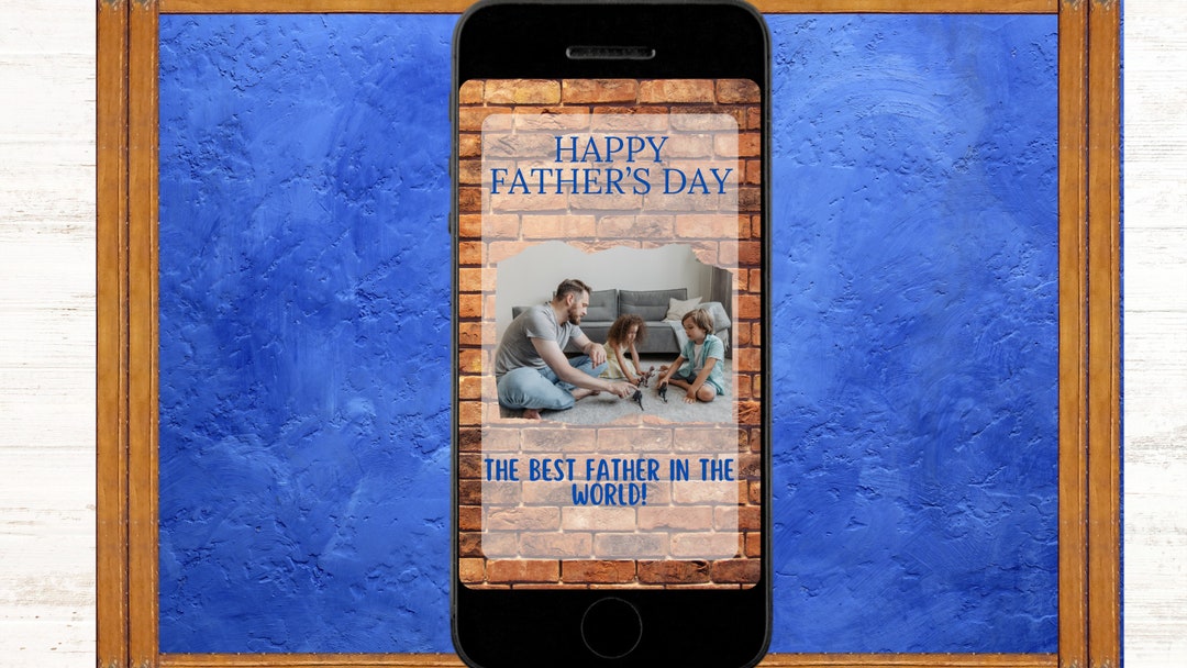 Father's Day E-card Digital Dad Card Custom Dad Card Personalized E ...