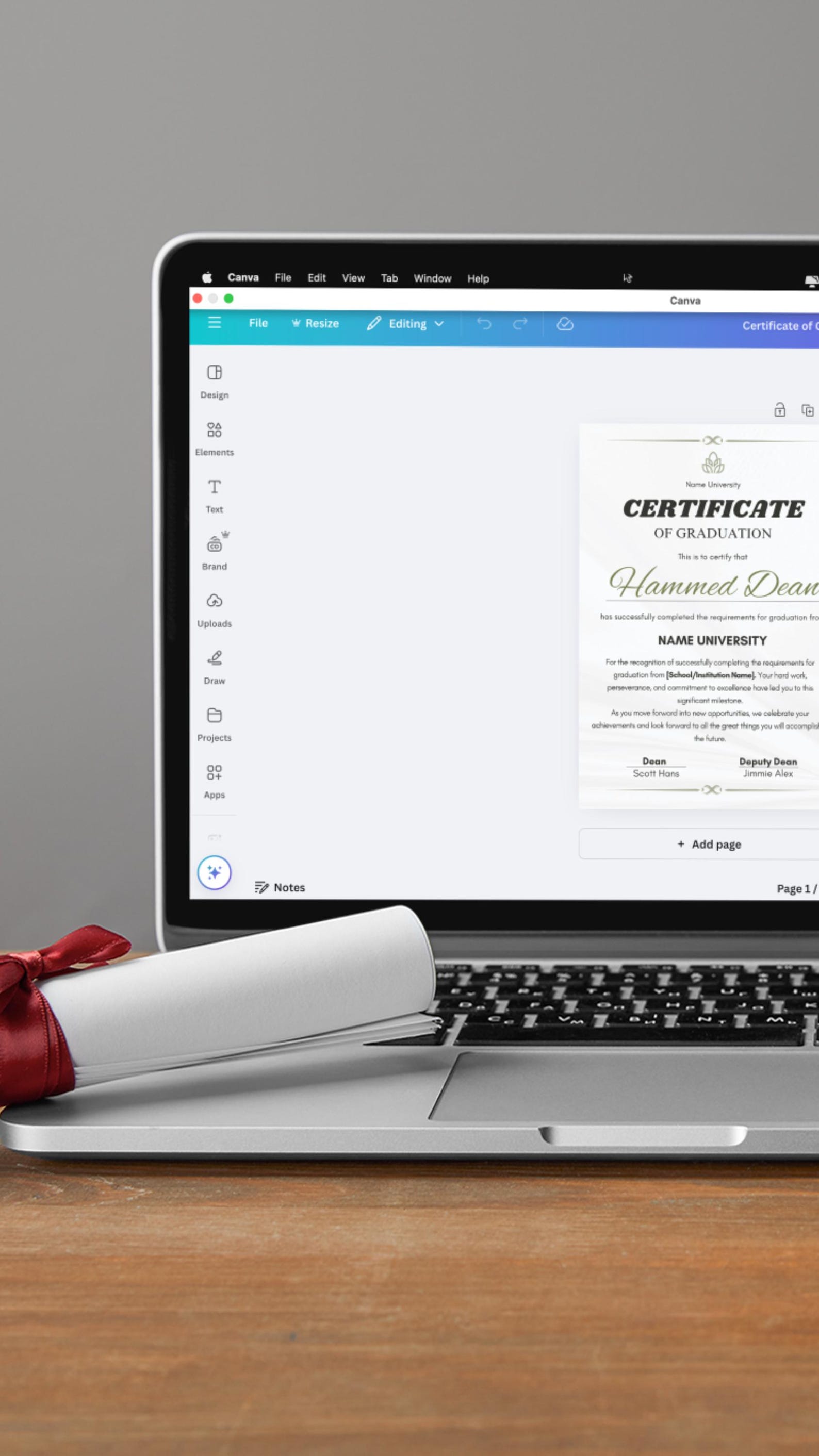 Digital Graduation Certificate Template Download PDF Format ...