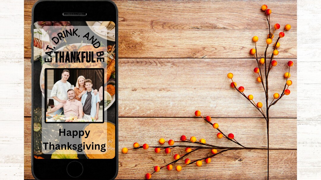 Thanksgiving E-card Gratitude Card Turkey Day Digital Greeting Instant ...