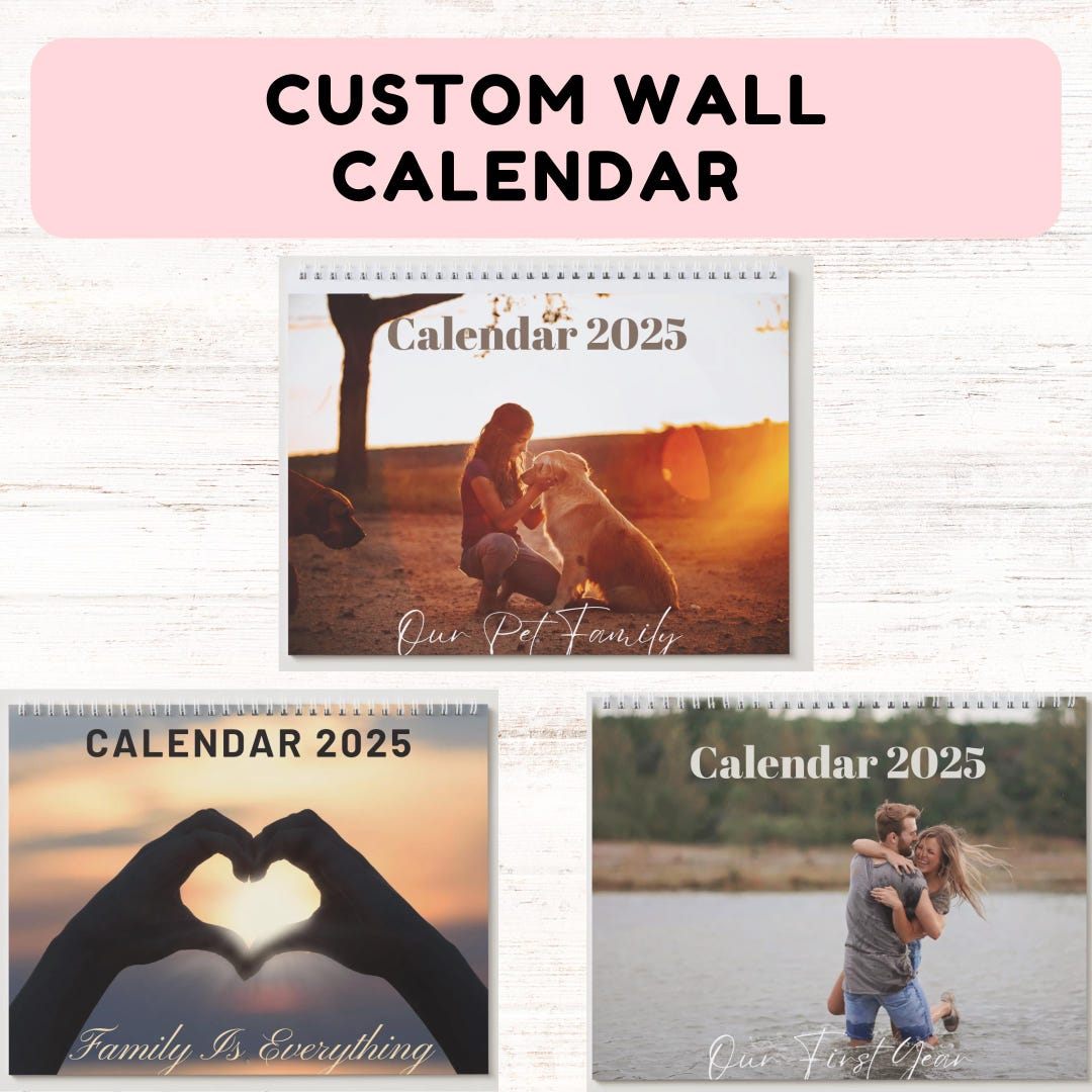 Custom Wall Calendar 2025 Personalized Photo Calendars, Unique Gifts ...