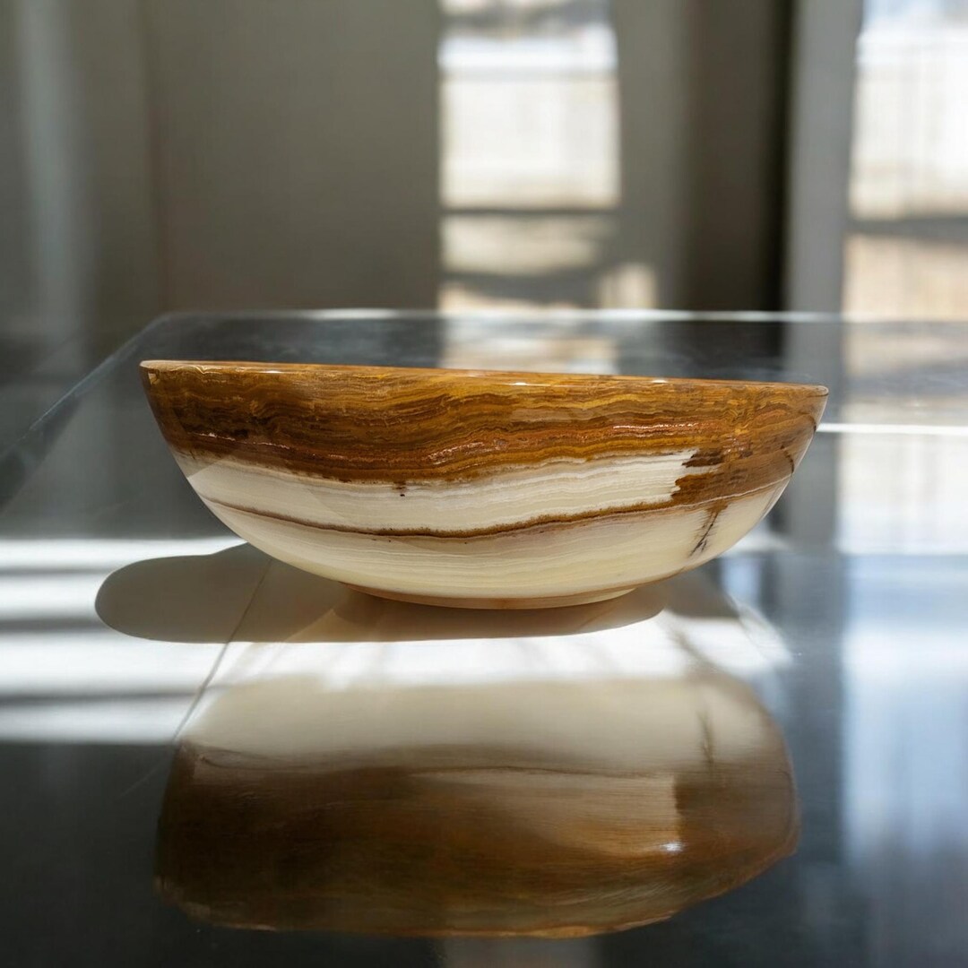 Onyx Marble Bowl 10 Inch. - Etsy