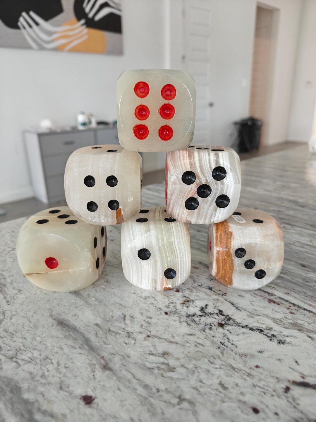 Beautiful Handcrafted Marble Dice 2x2x2 Inches. - Etsy