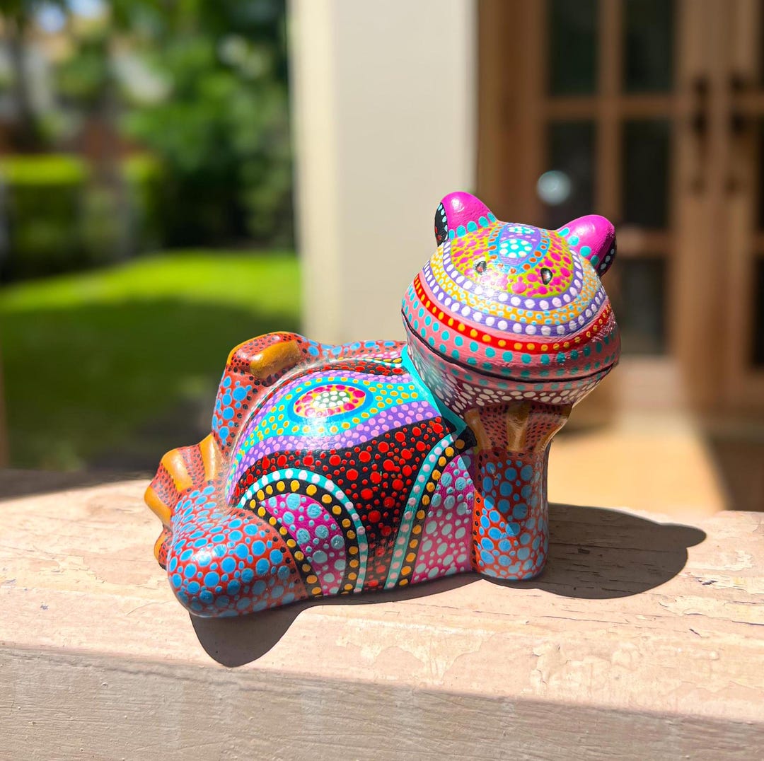 Tropical Vibrant-colored Frog Figurine – Fully Sculpted and Hand ...