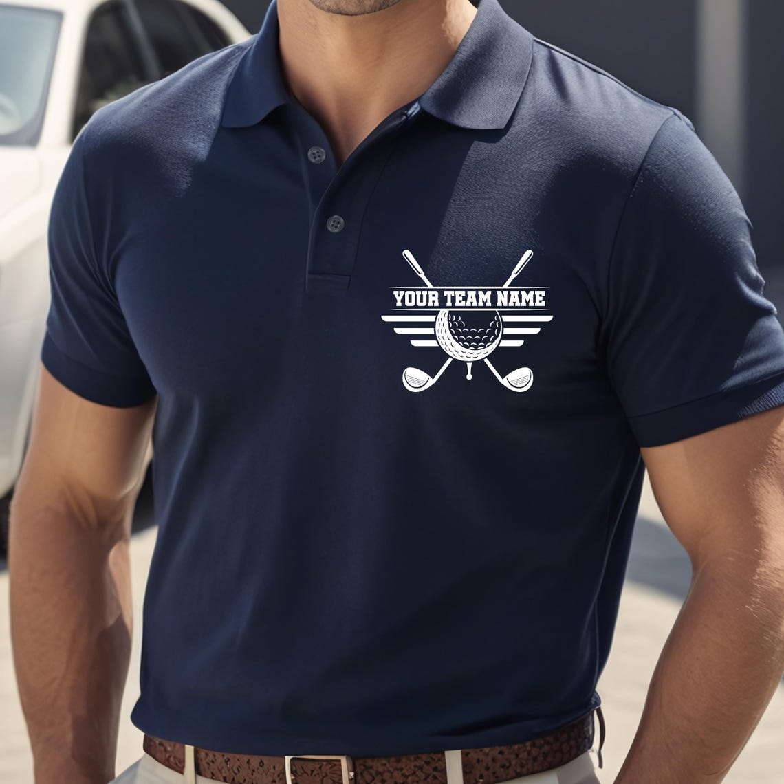 Custom Golf Team Polo Shirt – Personalized Logo Dry Fit Performance ...