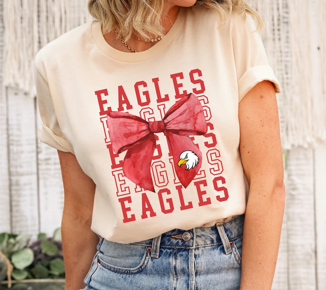 Personalized Team Mascot Bow Shirt: School Spirit T-shirt - Etsy