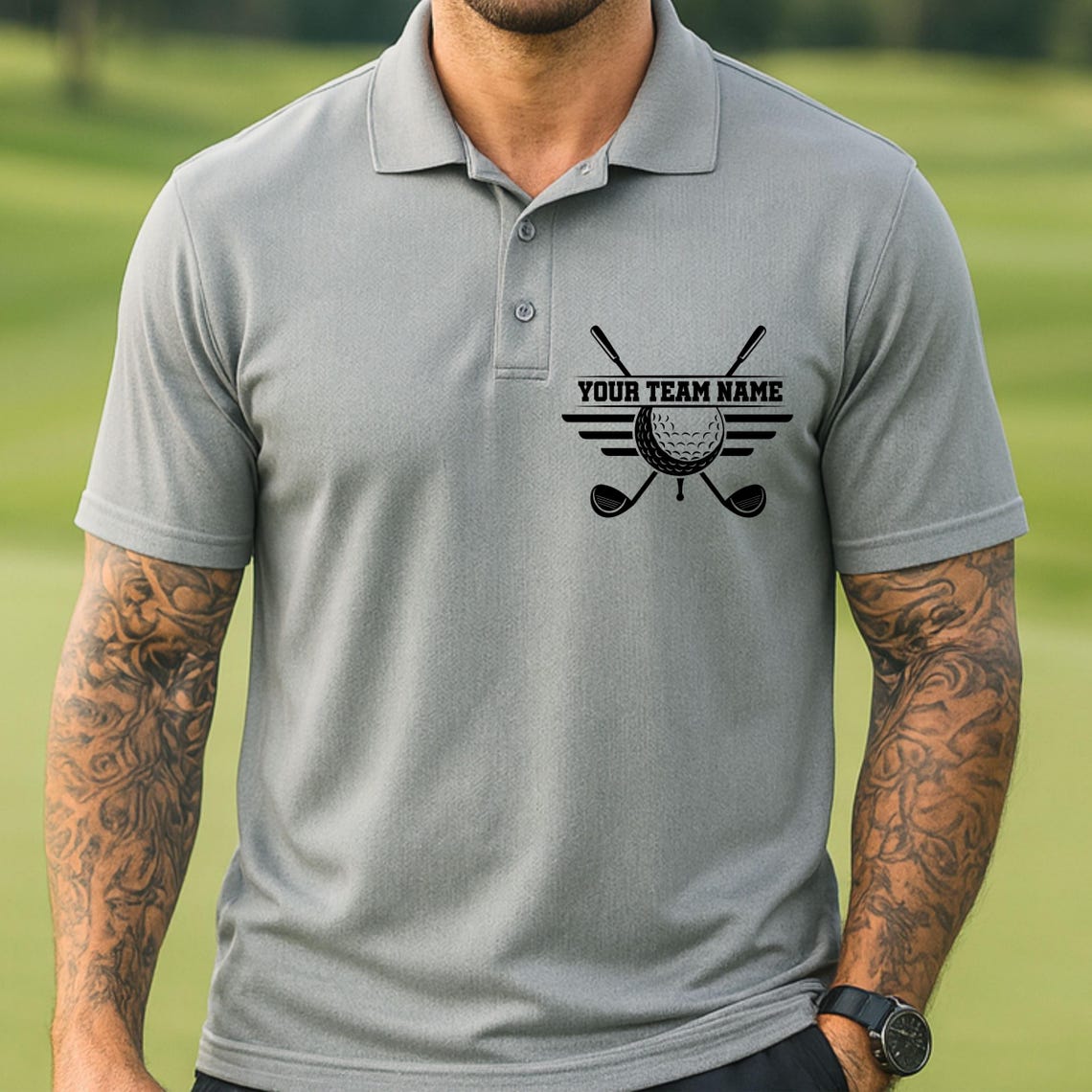 Custom Golf Team Polo Shirt – Personalized Logo Dry Fit Performance ...