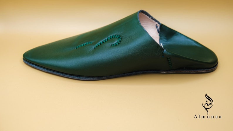 Mens Moroccan Leather Belgha Slippers: Traditional Cultural Shoes - Etsy