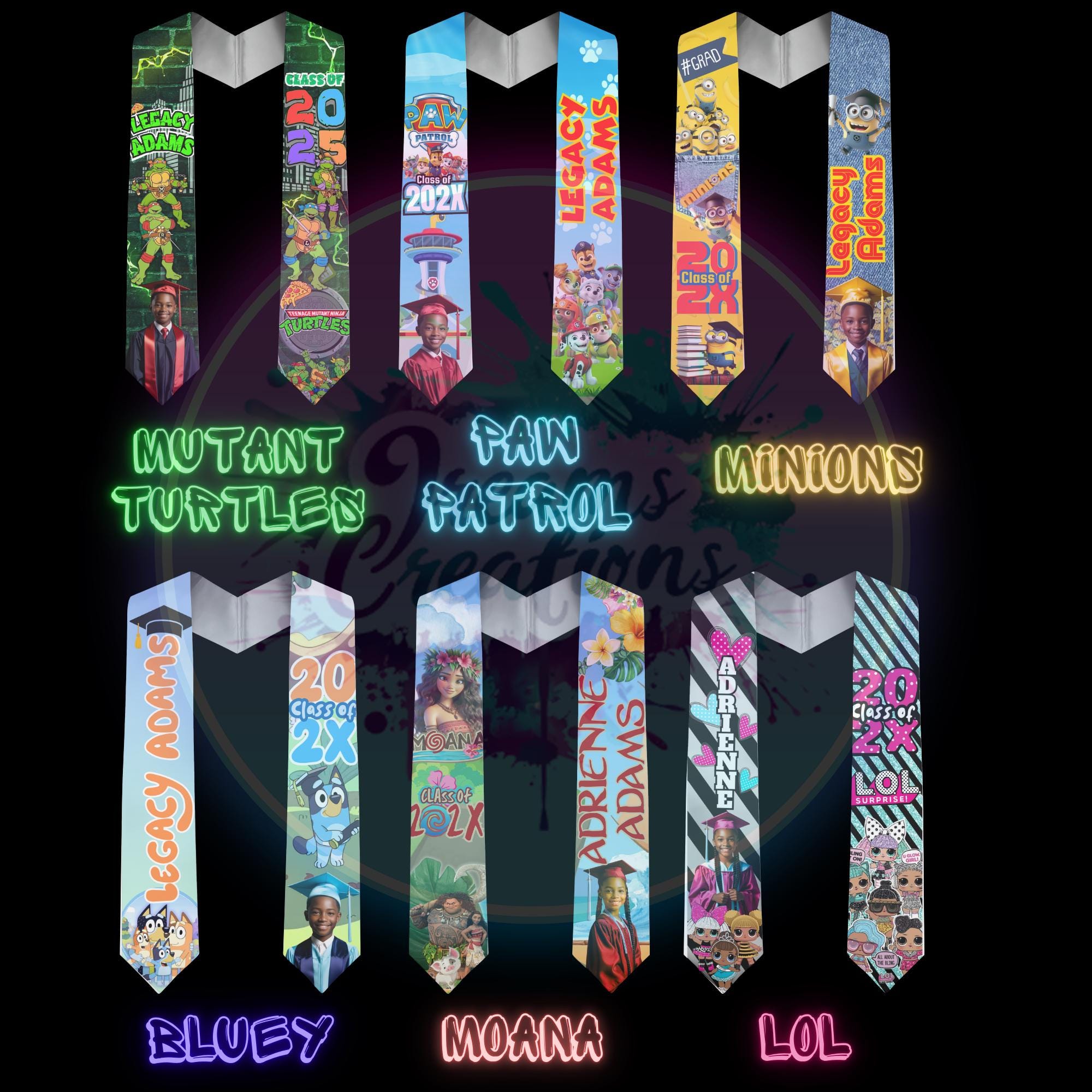 Kids Graduation Stoles 50' - Etsy