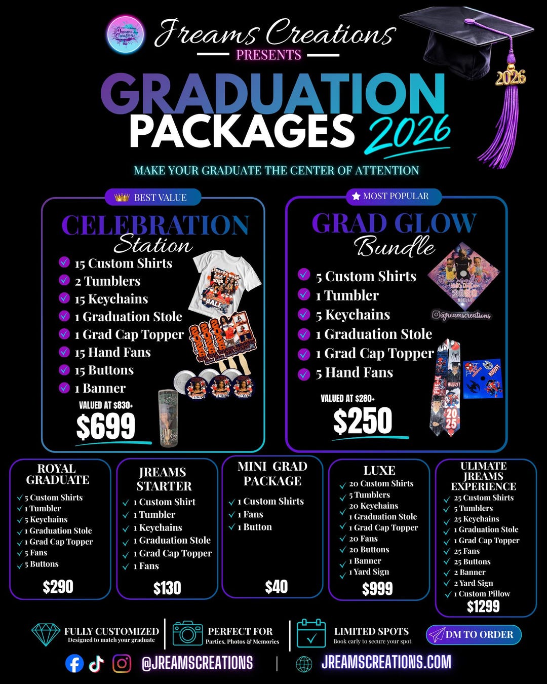 Custom Graduation Packages – All-in-one Celebration Sets for Your Grad ...