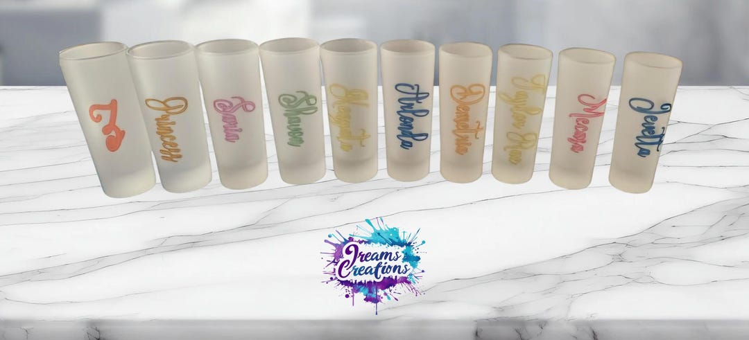 Custom Double Shot Glass - Etsy