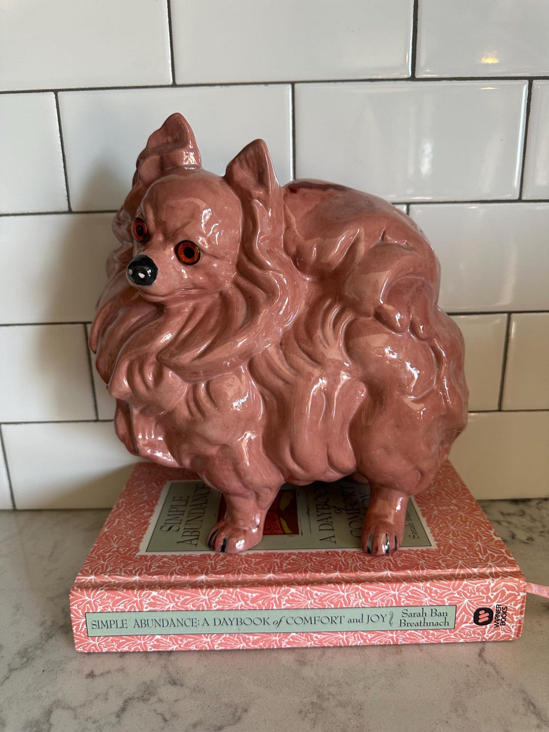 Vintage Ceramic Pomeranian Papillon Dog Figure 9" Puppy Statue - Etsy