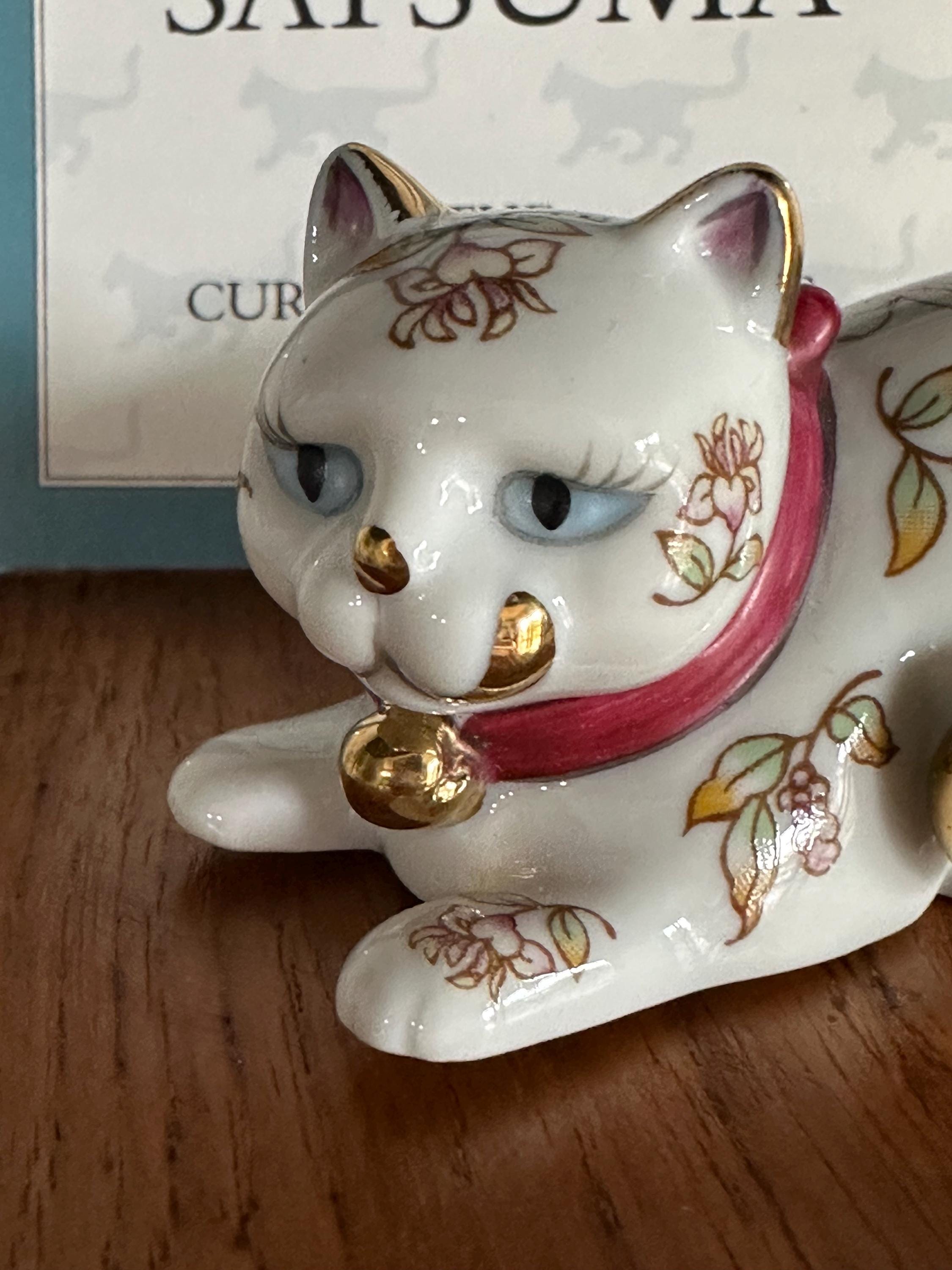 Vintage Franklin Mint 17th Century Satsuma Style Cat Figure From the ...