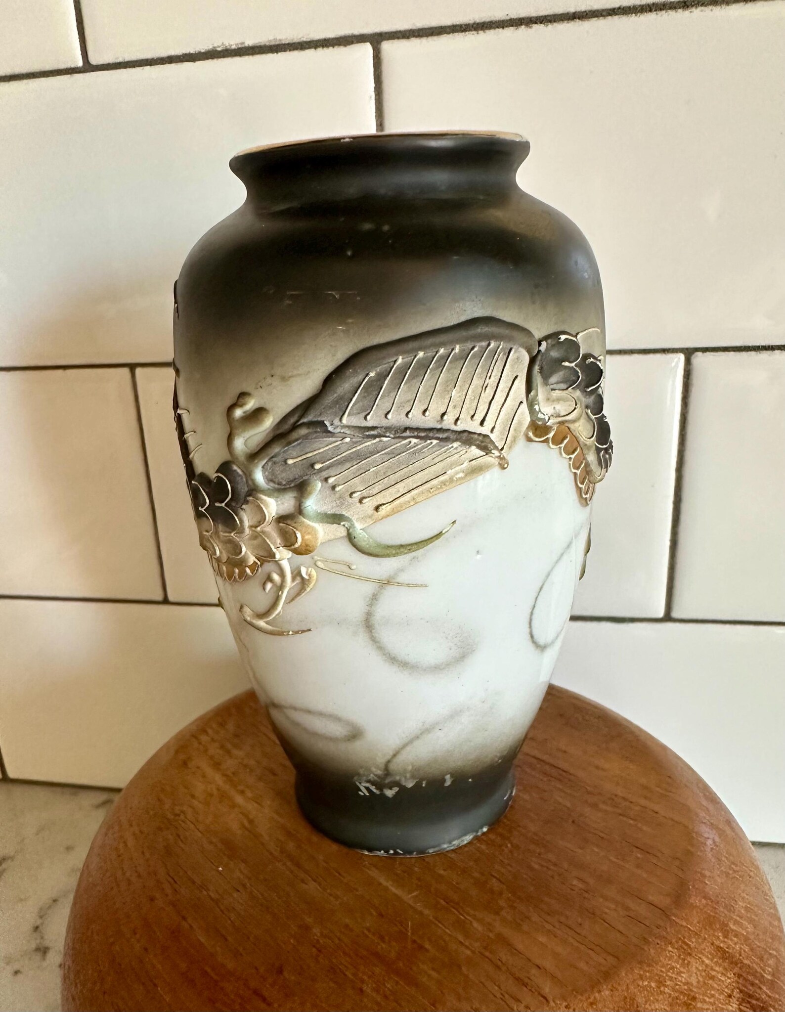 Vintage Japan Raised Dragonware Porcelain Vase Moriage Hand Painted - Etsy