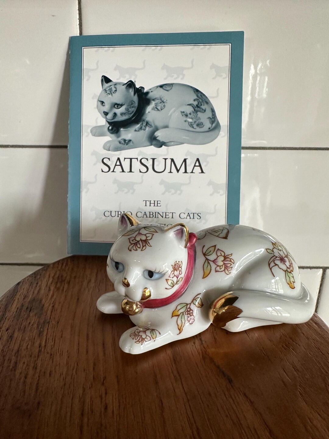 Vintage Franklin Mint 17th Century Satsuma Style Cat Figurine From the ...