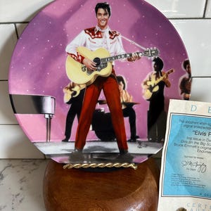 Elvis Presley 1989 Delphi - Bruce Emmett Collector Plate- Loving You - Etsy