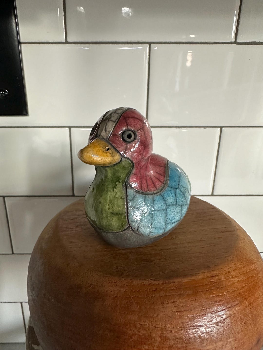 Raku Pottery Duck Vintage Duckling Figurine - Etsy