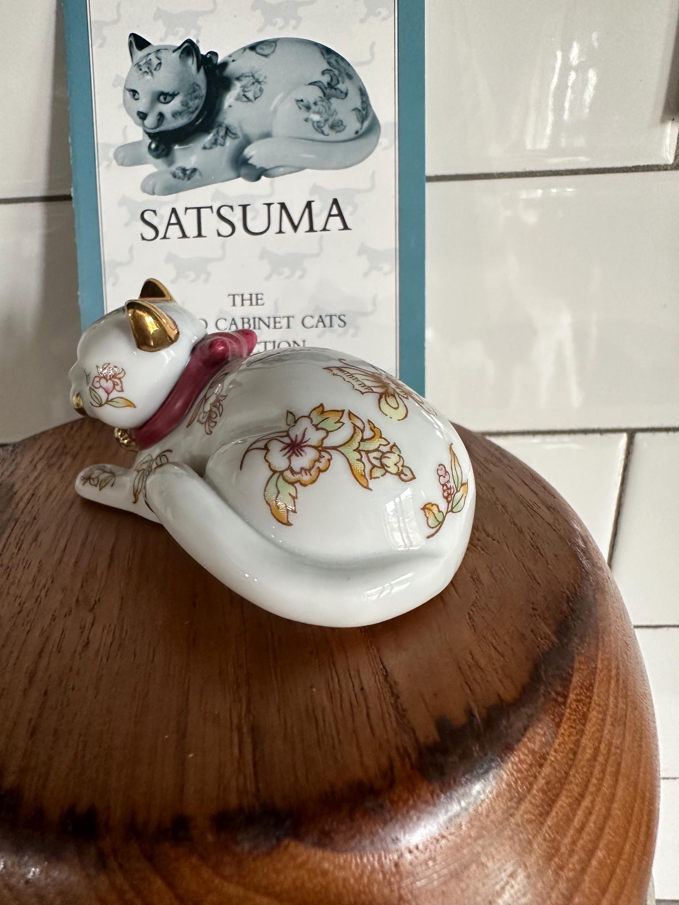 Vintage Franklin Mint 17th Century Satsuma Style Cat Figure From the ...