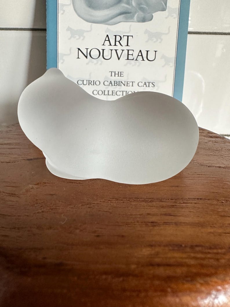 Vintage Franklin Mint Art Nouveau Cat Figure From the Curio Cabinet ...
