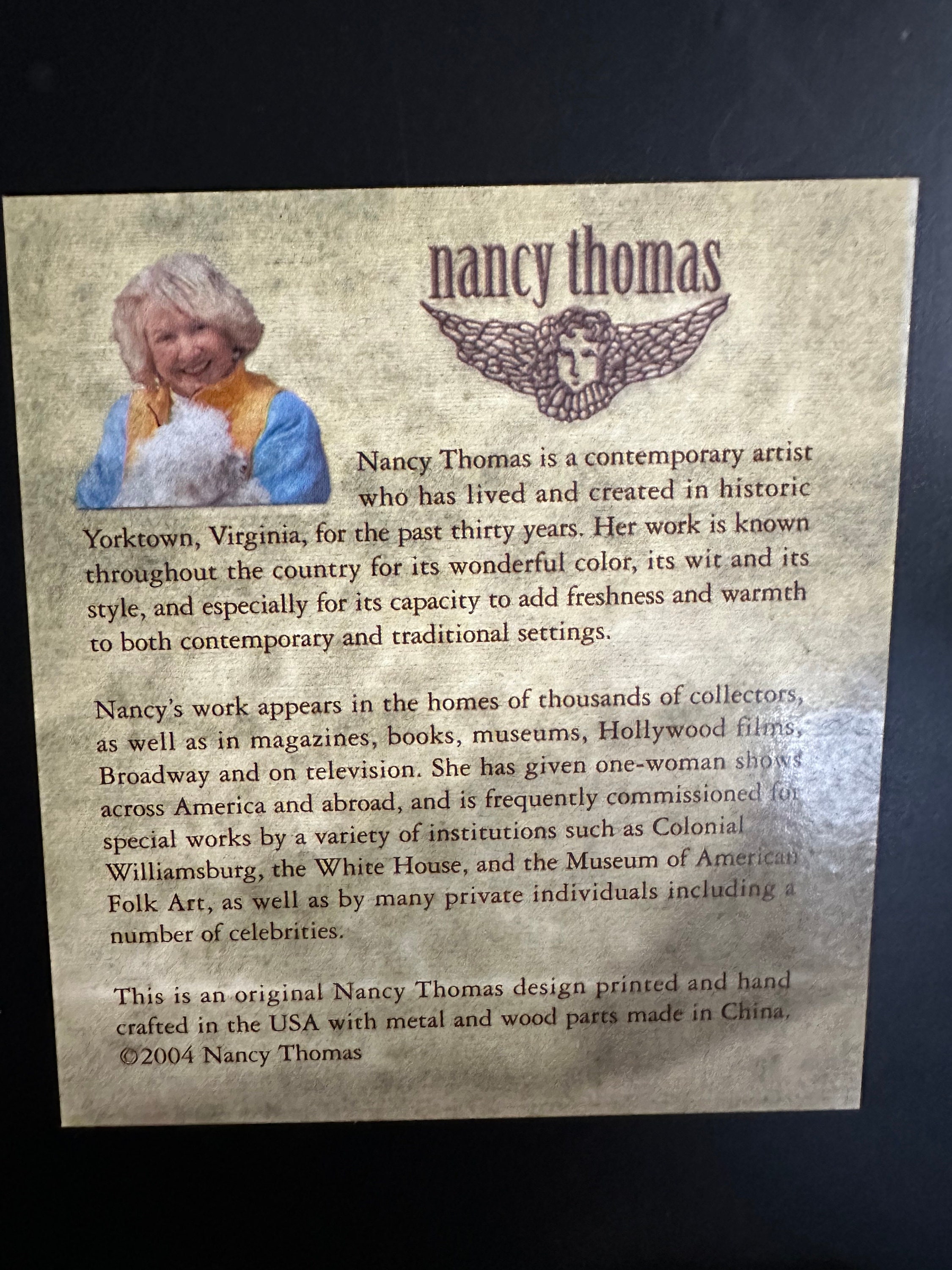 Vintage Nancy Thomas SPRING Wall Art Plaque - Etsy