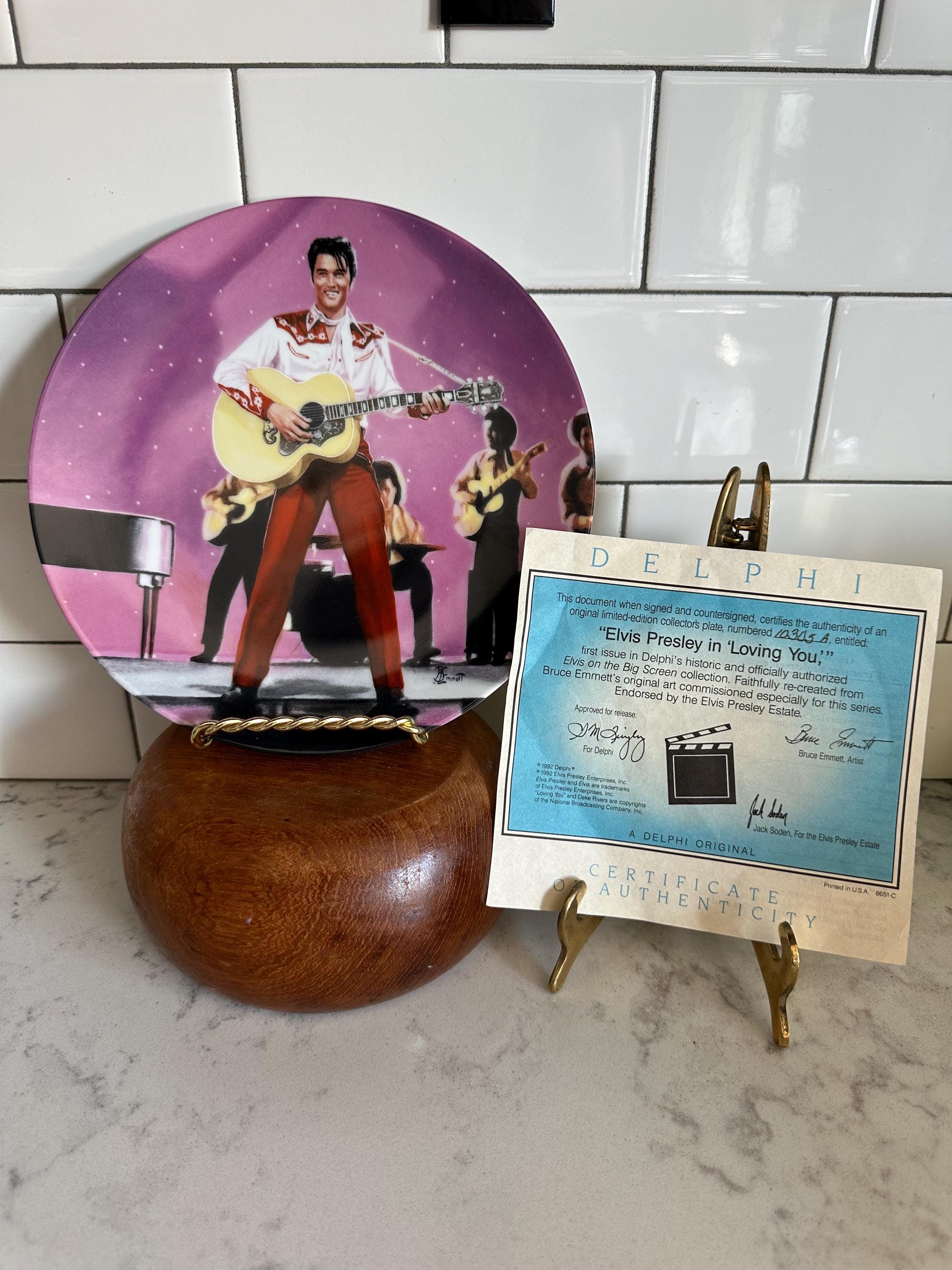 Elvis Presley 1989 Delphi - Bruce Emmett Collector Plate- Loving You - Etsy