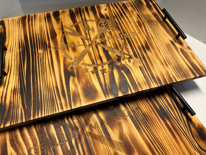 Custom Burnt Finish Grill Tray, Personalized BBQ Tray, Grilling Gift 24 ...