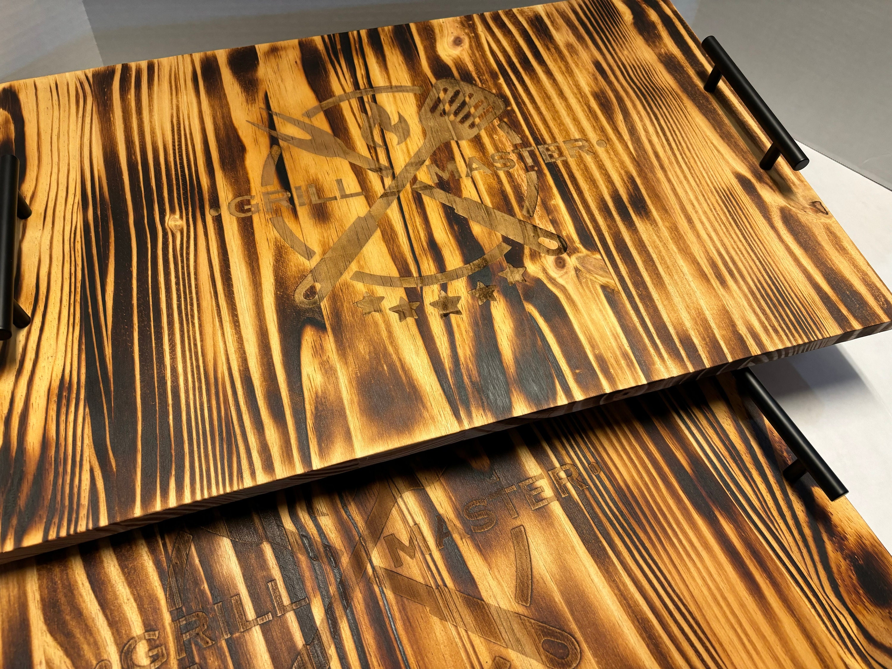 Custom Burnt Finish Grill Tray, Personalized BBQ Tray, Grilling Gift ...