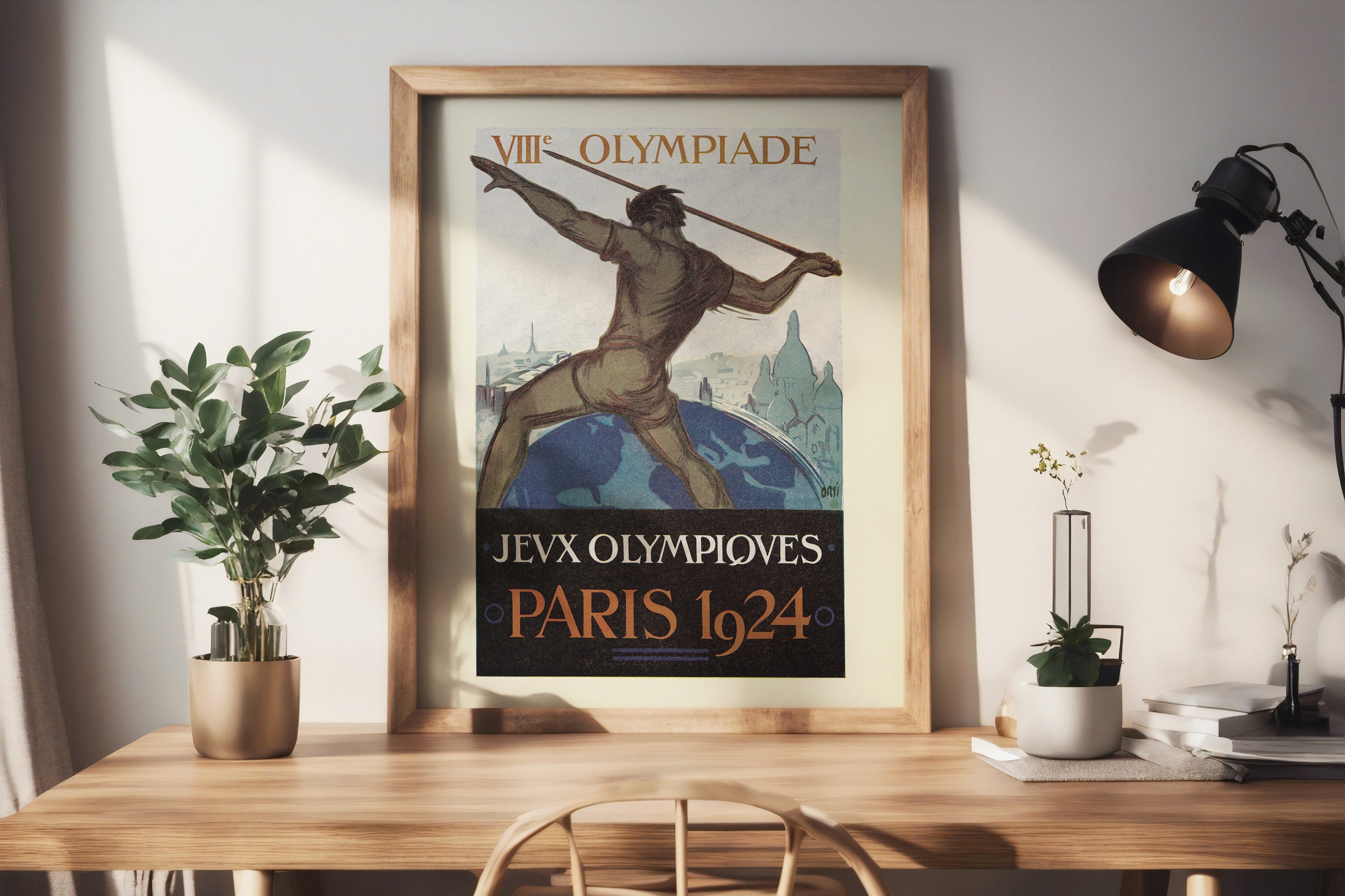 Paris Olympics 1924 Printable Wall Art. Instant Digital Download of ...