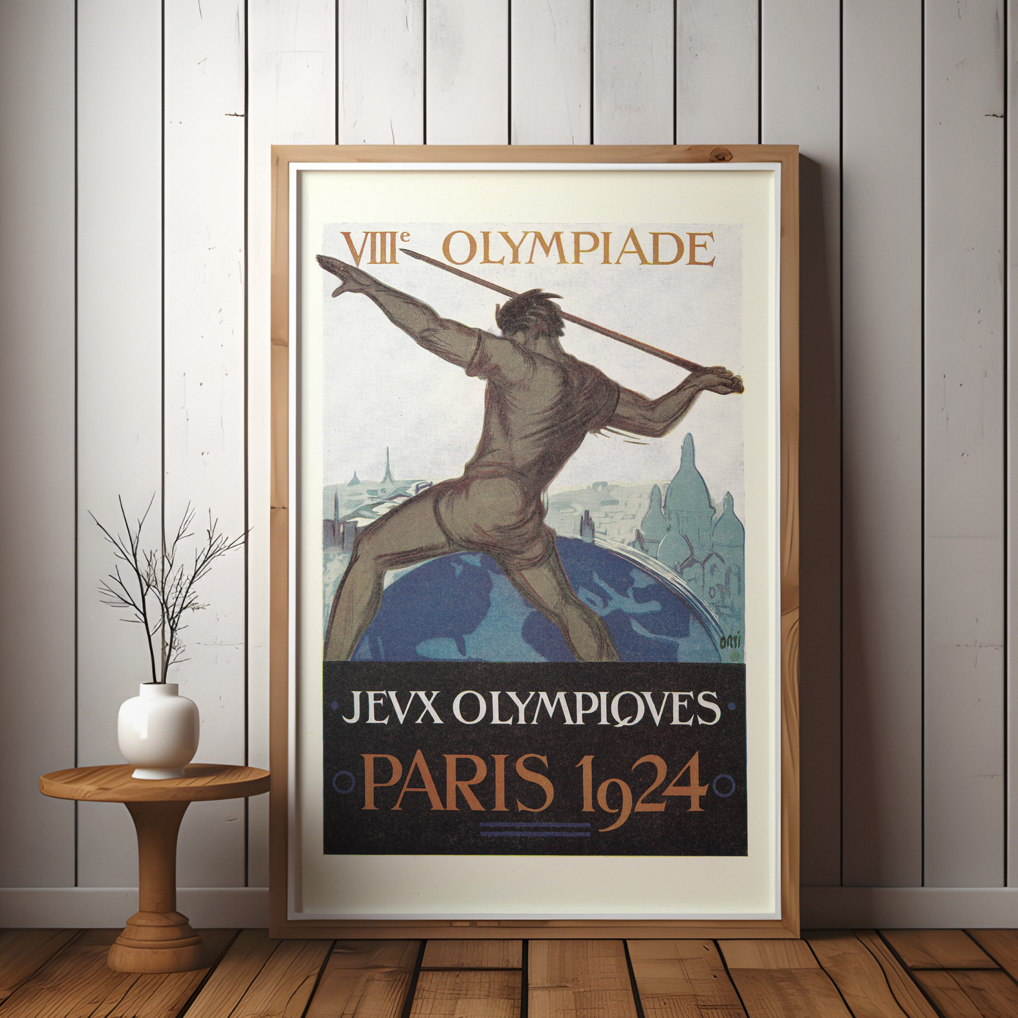Paris Olympics 1924 Printable Wall Art. Instant Digital Download of ...