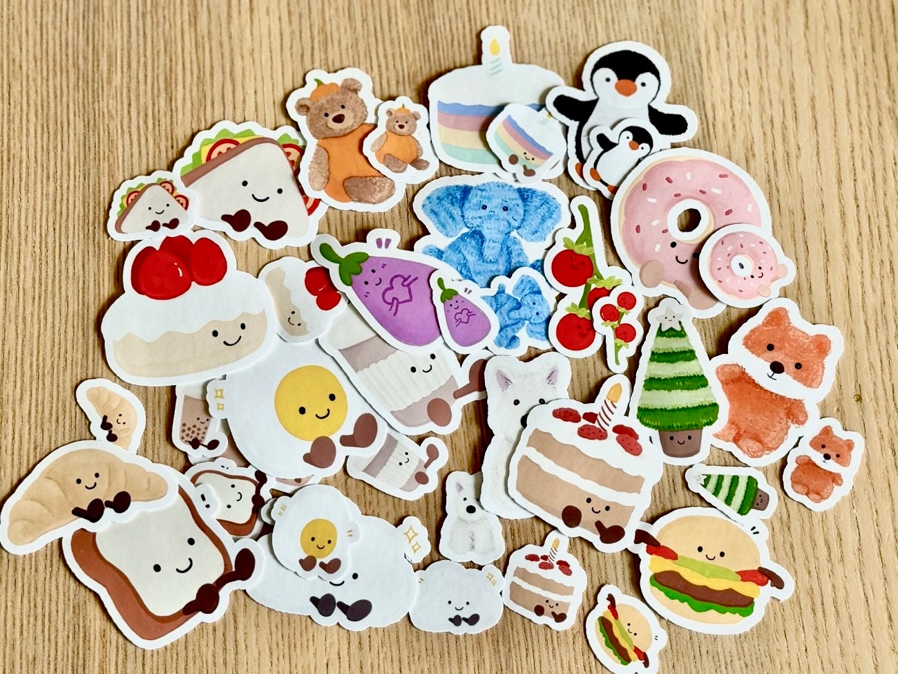 Jellycat Strawberry Birthday Cake Sticker Handmade - Etsy