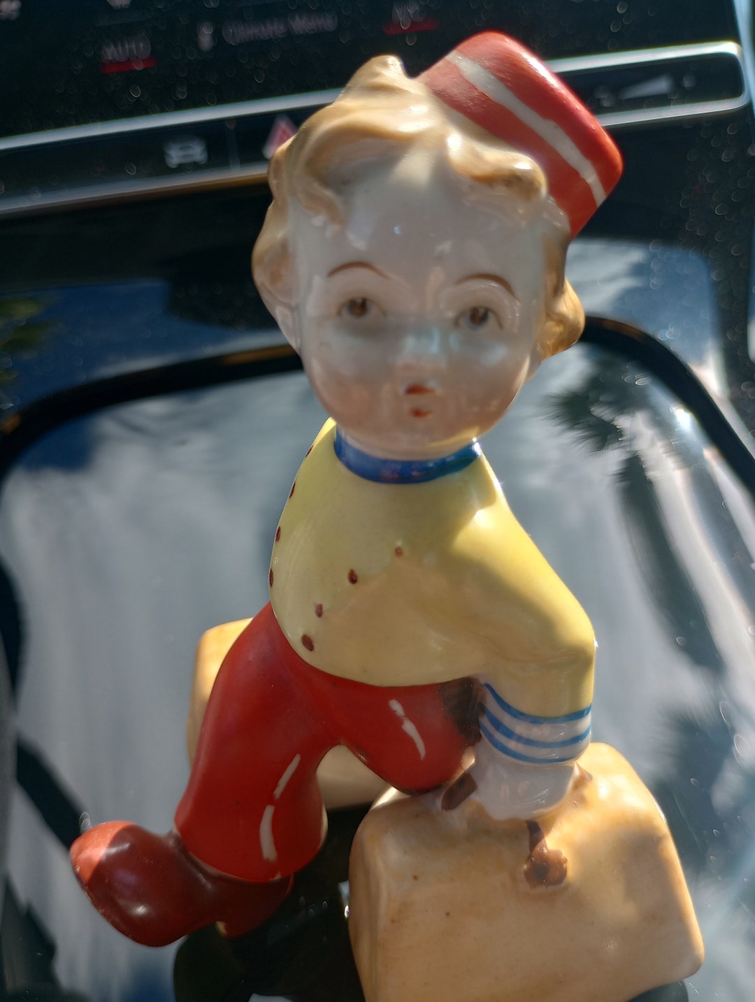 Vintage Bellhop/ Luggage Porter, One Piece Salt and Pepper Shaker, Made ...