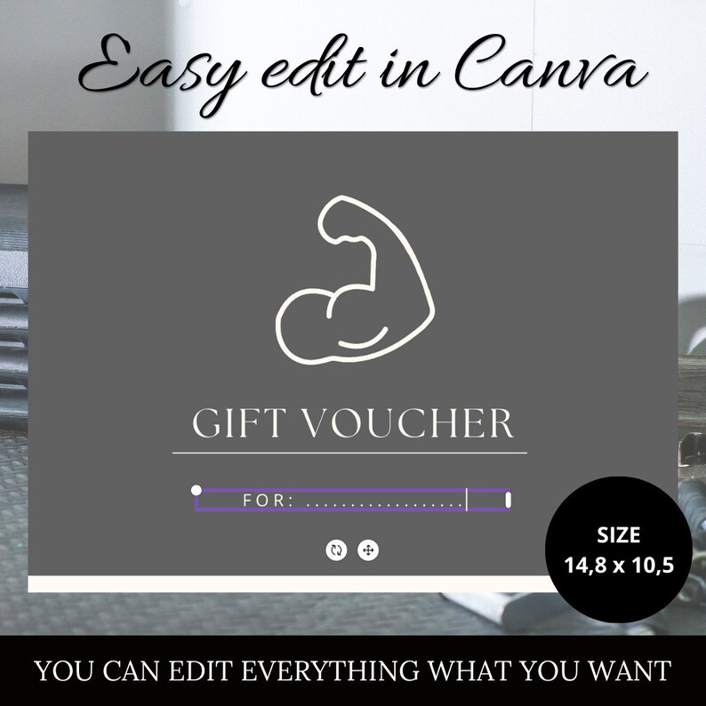 Personal Trainer Surprise Gift Voucher, Birthday Fitness Workout Plan ...