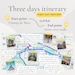 Paris City Map Guide and 3 Days Itinerary, Digital Planner Bundle for ...