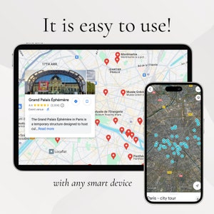 Paris City Map Guide and 3 Days Itinerary, Digital Planner Bundle for ...