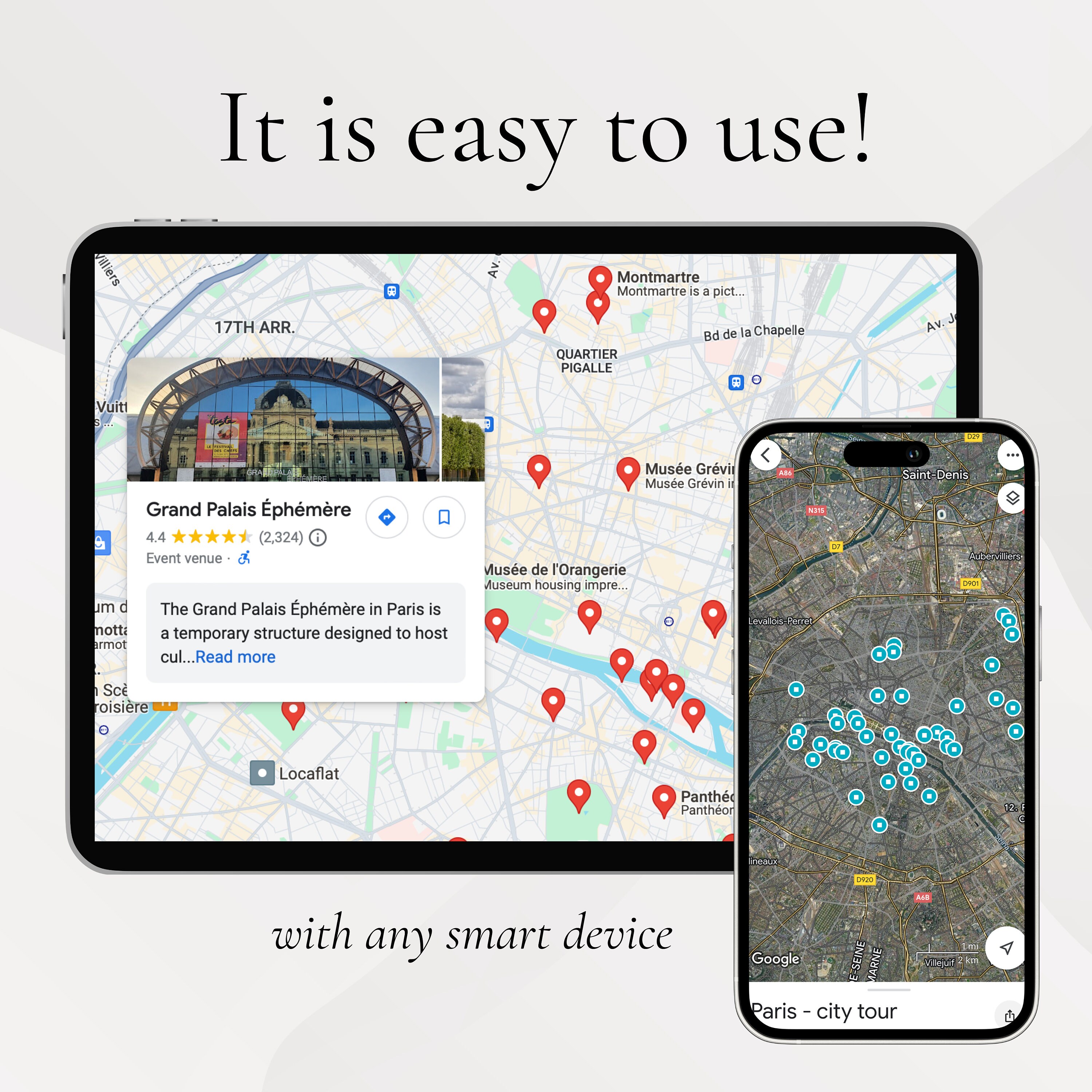 Paris City Map Guide and 3 Days Itinerary, Digital Planner Bundle for ...