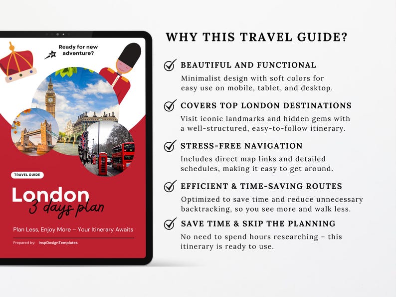 London Map Guide & 3-day Itinerary | Digital Travel Planner | Mobile ...